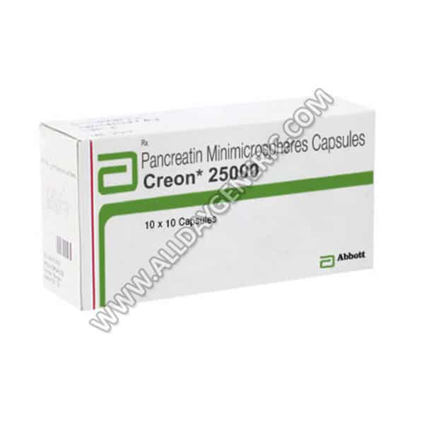 Creon 25000 (Pancreatin) - uses, dosages, lowprice at alldaygeneric
