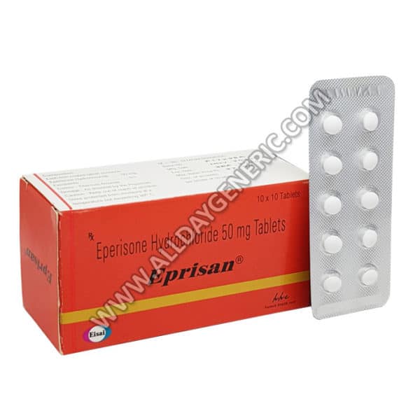 Eprisan 50 mg (Eperisone) Uses, Dosage, Side Effects and Price