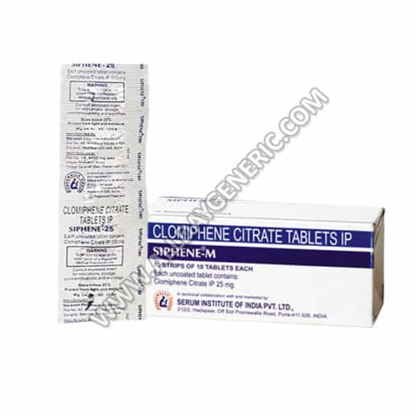 Buy Siphene M 25 mg Tablets Online for Cheapest Price at AllDayGeneric
