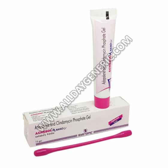 Acnesol A Nano Gel | Adapalene and Clindamycin gel price, Uses, reviews