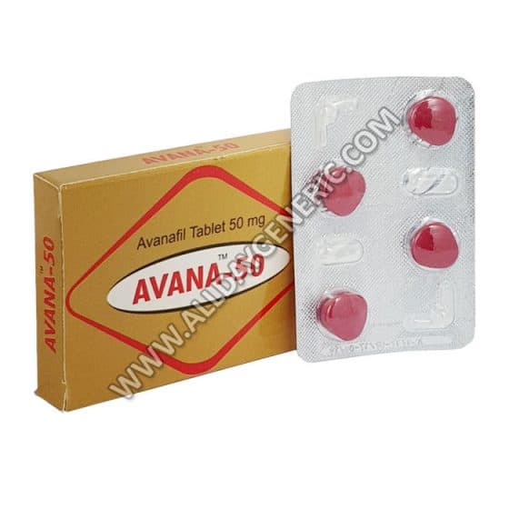 Avanafil Generic Avana 50mg Tablet | Buy Generic Avanafil Online at UK, AU