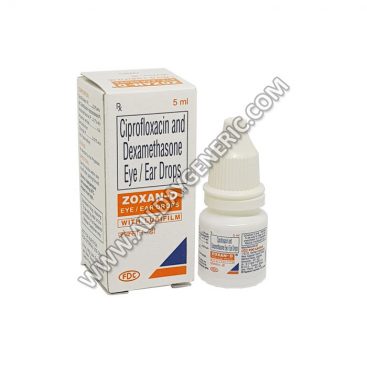 Zoxan D Eye Drop | Ciprofloxacin Dexamethasone Eye-Ear Drops